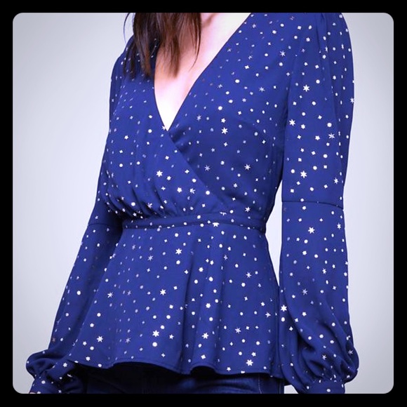 bebe | Tops | Bebe Draped Crossover Blouse | Poshmark